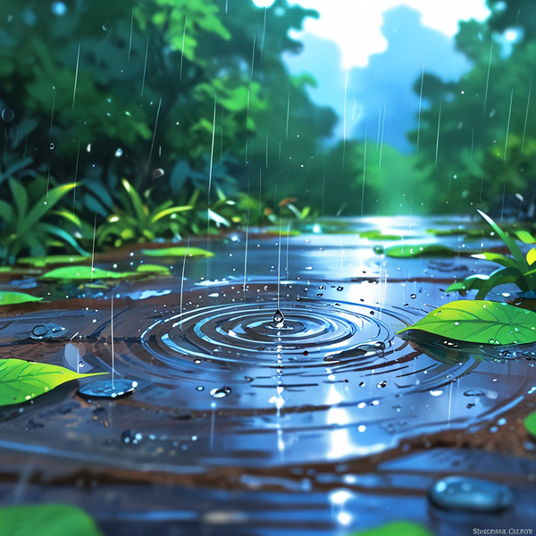 Dancing Raindrops - pure water